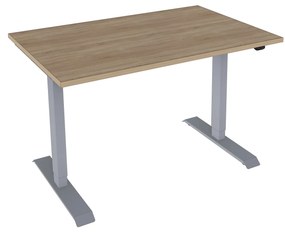 NOBL Dynamic Elektr. nastavitelný polohovací stůl 120x80 Dynamic Dekor stolové desky: dub bardolino, Barva podnože: šedá