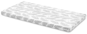 Pěnová matrace do postýlky Sensillo šedé 120X60x6 cm pírka šedé Barva: Dle obrázku