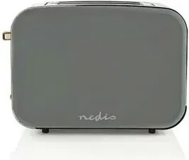 NEDIS KABT510EGY - Topinkovač Šedá / 2 Široké Otvory / Soft-Touch