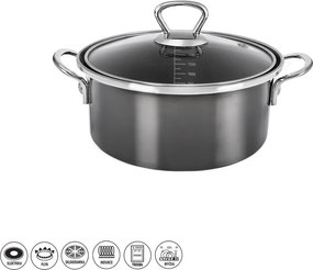 Smaltovaný kastrol s pokličkou 2,5 l Metalic – Orion