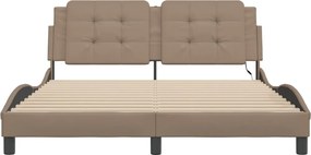 Rám postele s LED bez matrace Zadar cappuccino 160 x 200 cm 3214121
