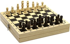 Jeujura Dřevěné šachy a dáma v boxu
