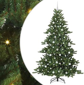 Umělý Skládací Vánoční Strom Zelená 210 cm PVC a ocel 3397682