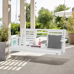 152,4 cm Veranda Houpačka Lavička Dřevěná závěsná Venkovní zahradní terasa Nádvoří