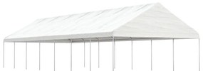 Altán se střechou bílý 15,61 x 5,88 x 3,75 m polyethylen 3155523