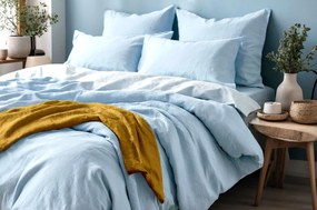 Mušelínové prodloužené povlečení Sky blue Velikost: 140 x 220 + 70 x 90