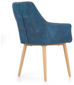 Jídelní židle Ray, modrá / buk