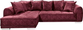 XXXLutz ROHOVÁ SEDAČKA, textil, bordeaux MID.YOU - Sedací soupravy - 002220007703