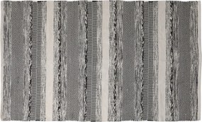 Bavlněný koberec s černobílým vzorem – 180*120 cm