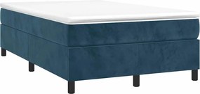 Box spring postel s matrací tmavě modrá 120x190 cm samet 3269707
