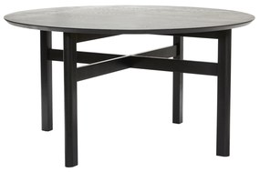 Hübsch Jídelní stůl, kulatý, dřevěný, FSC, černý - 021303