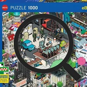 HEYE Puzzle Pixorama: Berlínské pátrání / 1000 dílků / 70 x 50 cm