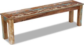 vidaXL Lavice masivní recyklované dřevo 160 x 35 x 46 cm [243327]