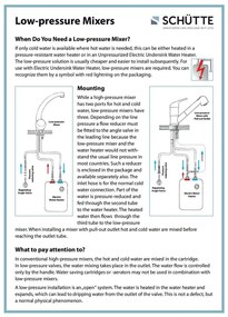 Schütte Dřezová Směšovací Baterie Se 2 Kohoutky Nízkotlaká Chrom