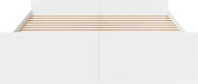 Rám postele se zásuvkami bílý 160 x 200 cm kompozitní dřevo 3280279
