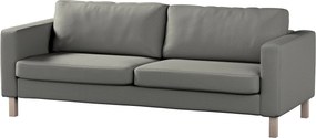 Potah na pohovku IKEA Karlstad, 3-místná, rozkládací barva šedá látka pletený vzor