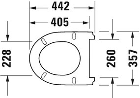 Duravit No.1 - WC sedátko, bílá 0020710000