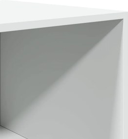 Šatní skříň bílá 100 x 50 x 200 cm dřevotříska 3307729