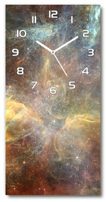 Wallmuralia Moderní hodiny nástěnné Vesmír 30x60 cm