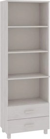 Skříň HAMAR bílá 60 x 35 x 180 cm masivní borovice 340489