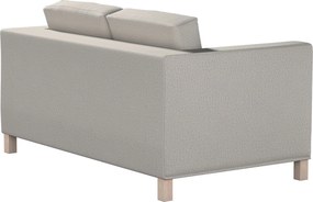 Potah na pohovku IKEA  Karlanda 2-místná, krátký barva šedá látka pletený vzor