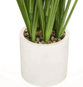 Umělá tráva v cementovém květináči, výška 70 cm
