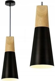 Toolight - stropní svítidlo SCANDI B 1xE27, černá-hnědá, OSW-00149