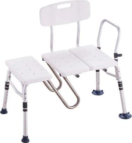 Překládací lavice do vany Sprchové sedátko pro seniory výškově nastavitelné 181,4 kg