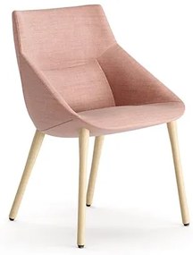 ESPATTIO - Židle BOW s dřevěnou podnoží