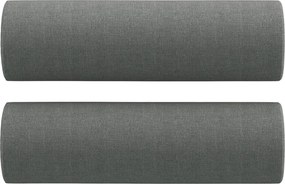 3dílná sedací souprava s polštáři tmavě šedá textil 3201827