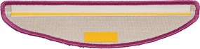 Schodové rohože 20 ks 56 x 17 x 3 cm fialové půlkulaté 3365842