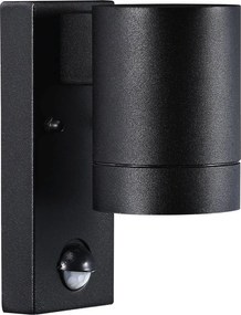 NOR 21509103 Venkovní nástěnné svítidlo Tin Maxi Sensor 1x35W GU10 černá čirá - NORDLUX