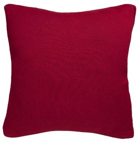 SCANquilt pletený povlak DESIGN sob červenošedá 45 x 45 cm