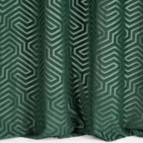 ZÁVĚS NA KROUŽCÍCH PIERRE CARDIN INGA 140X250 CM TMAVĚZELENÁ