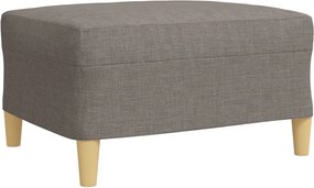 4dílná sedací souprava s podnožkou taupe textil 3278302
