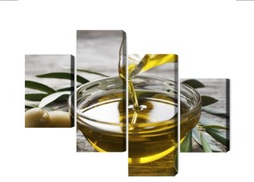 Vícedílný obraz Olivový Olej Nedostatek Nedostatek Plátno Canvas 120x75