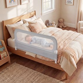 Costway Skládací kolejnice na postel s odnímatelným krytem Oxford a Strap Bed