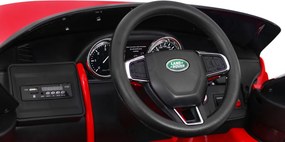 Ramiz Land Rover Discovery elektrické auto pro děti červené SUV + dálkové ovládání