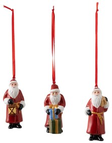 Set vánočních ozdob NOSTALGIC ORNAMENTS Santa 3 ks +