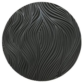Kamohome Dřevěný obraz na zeď v abstraktním stylu Relief Barva: Černá