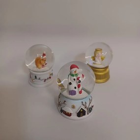 Vánoční sněžítko se sněhulákem 4,8 × 6,2 × 4,8 cm, stojící
