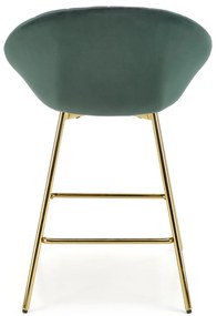 HALMAR H112 barová židle tmavě zelená