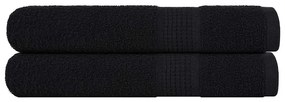 Ručníky FROGN 2 ks černé 100x200 cm 360 g/m² 136962