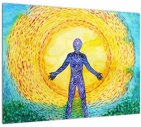 Skleněný obraz - Síla duše (70x50 cm)