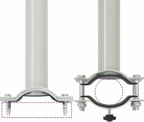 vidaXL Zatahovací boční markýza / zástěna 140 x 300 cm [45191] Barva: Šedá