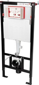 Deante Easy Lock, podomítkový WC modul pro závěsné mísy s odvodem pachů 510x1120 mm, černá, CSTKWC01