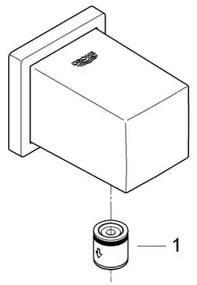 GROHE 27704000 - Nástěnné kolínko EUPHORIA CUBE 12” lesklý chrom
