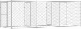 Klec pro psa Stříbrná 600 x 200 x 200 cm Pozinkovaná ocel 3368307