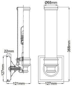 Elstead FE-PAYNE1-BATH -LED Koupelnové nástěnné svítidlo PAYNE 1xG9/3W/230V IP44
