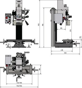 Stolní frézka OPTImill BF 20 L Vario